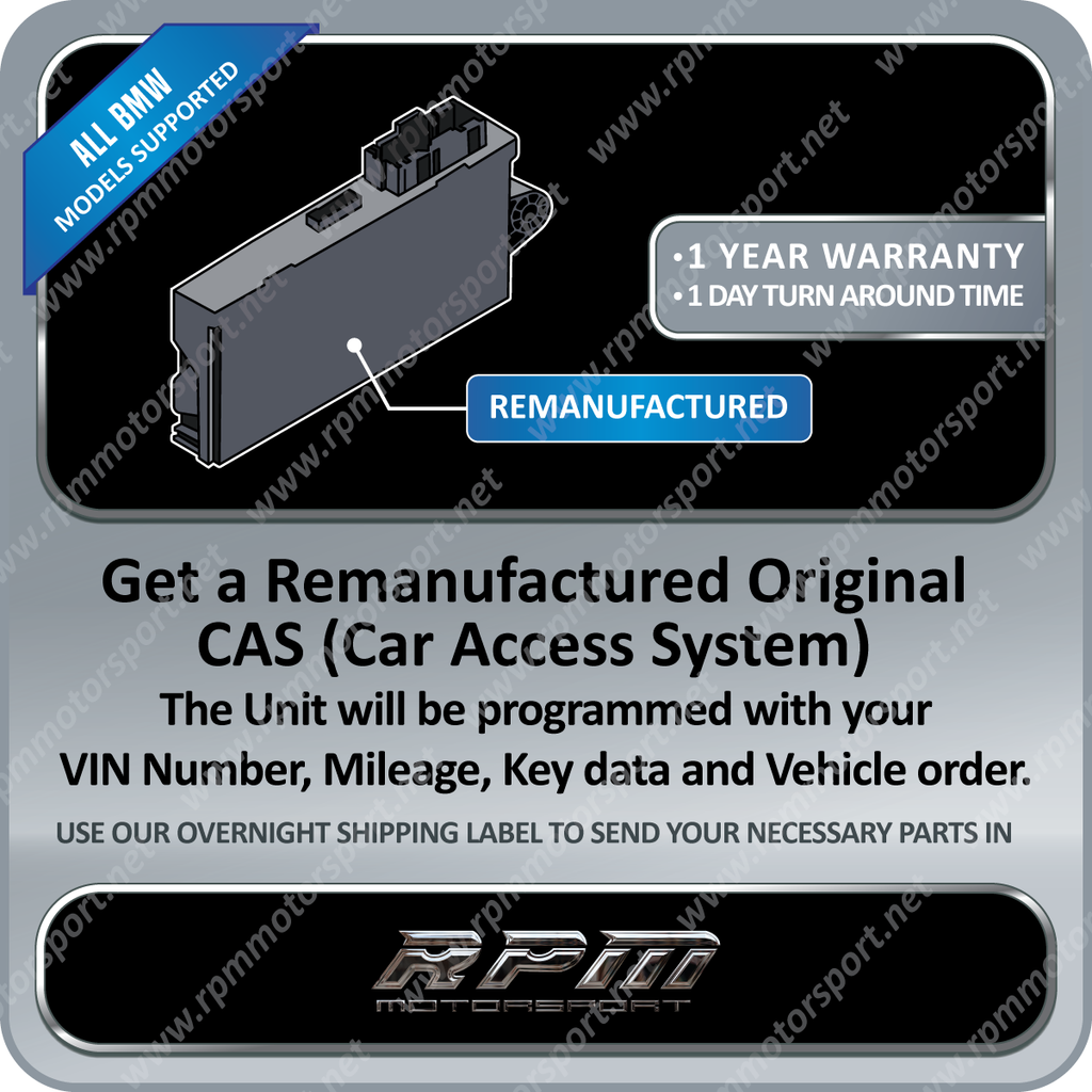 BMW CAS (Car Access System) Repair service — Rpm Motorsport